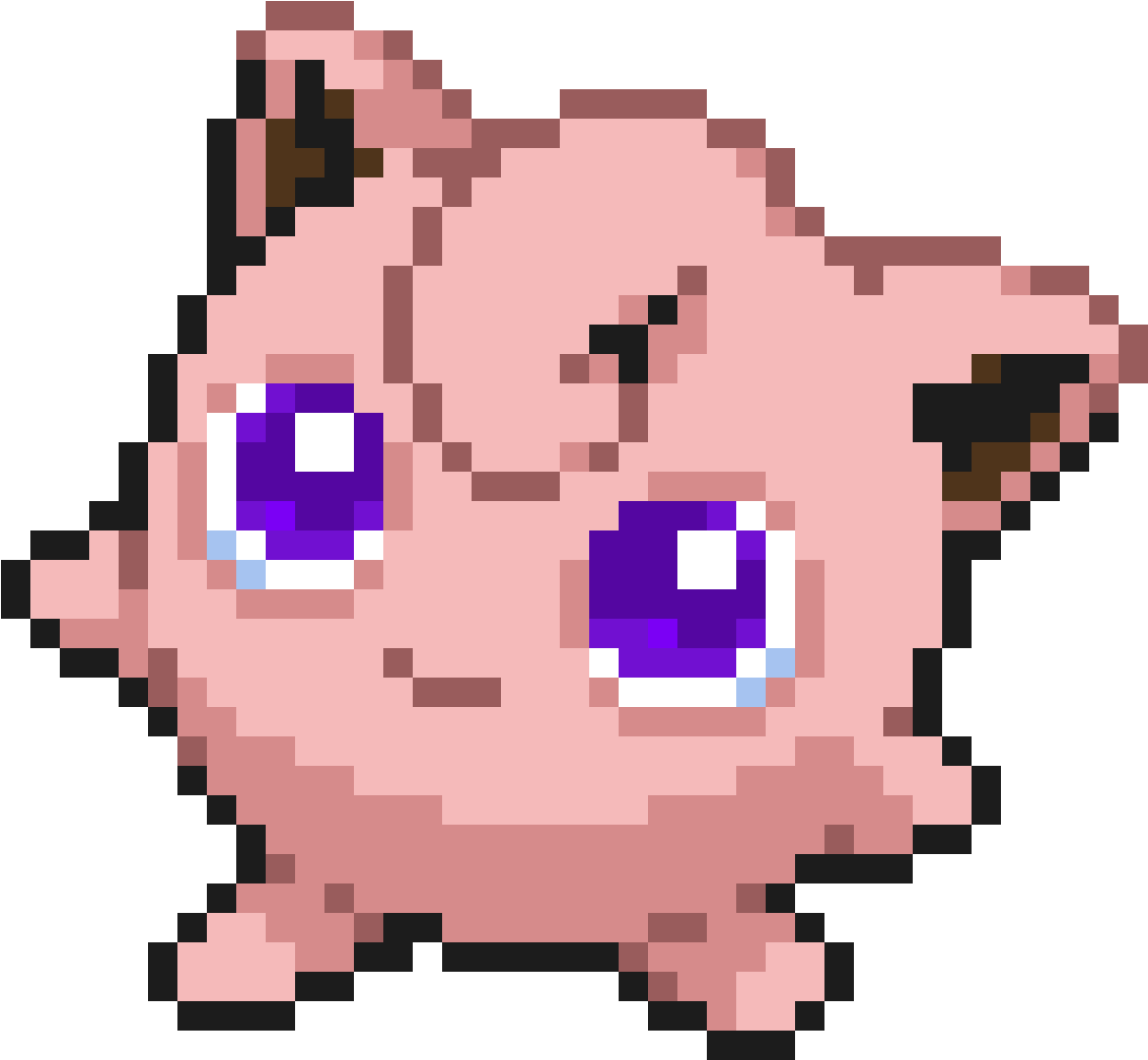 Download Jigglypuff - Minecraft Pixel Art Jigglypuff - Full Size PNG ...