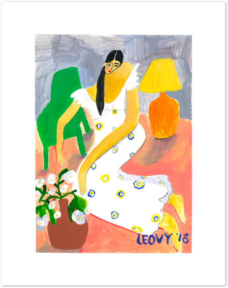 Download Fifi Dress By Ana Leovy - Painting - Full Size PNG Image - PNGkit