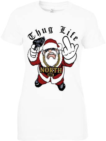 Download Ugly Christmas T Shirt Santa Thug Life $19 - Thug Life Santa ...