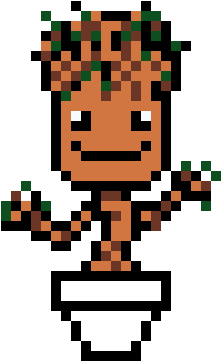 Download Baby Groot Pixels - Groot Sprite - Full Size PNG Image - PNGkit