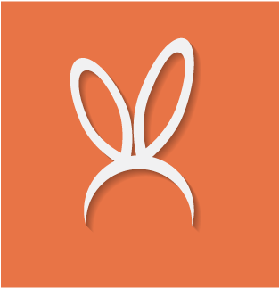Download Vector Logo Bunny Ears Logo Template - Rabbit Ear Vector Free ...