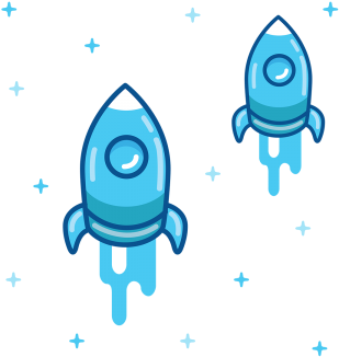 Download Space Rocket Flying In Space With Star Background, - Rocket ...