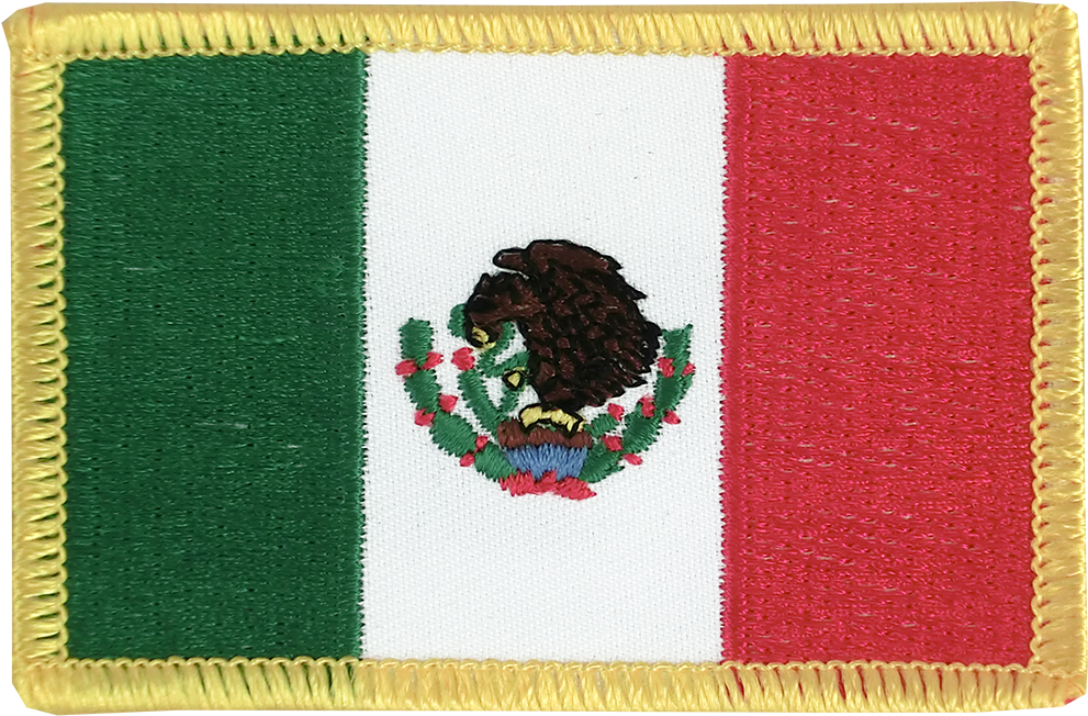Download Mexican Flag Waving Png - Maxflags Mexico - Flag Patch - Full Size PNG Image - PNGkit