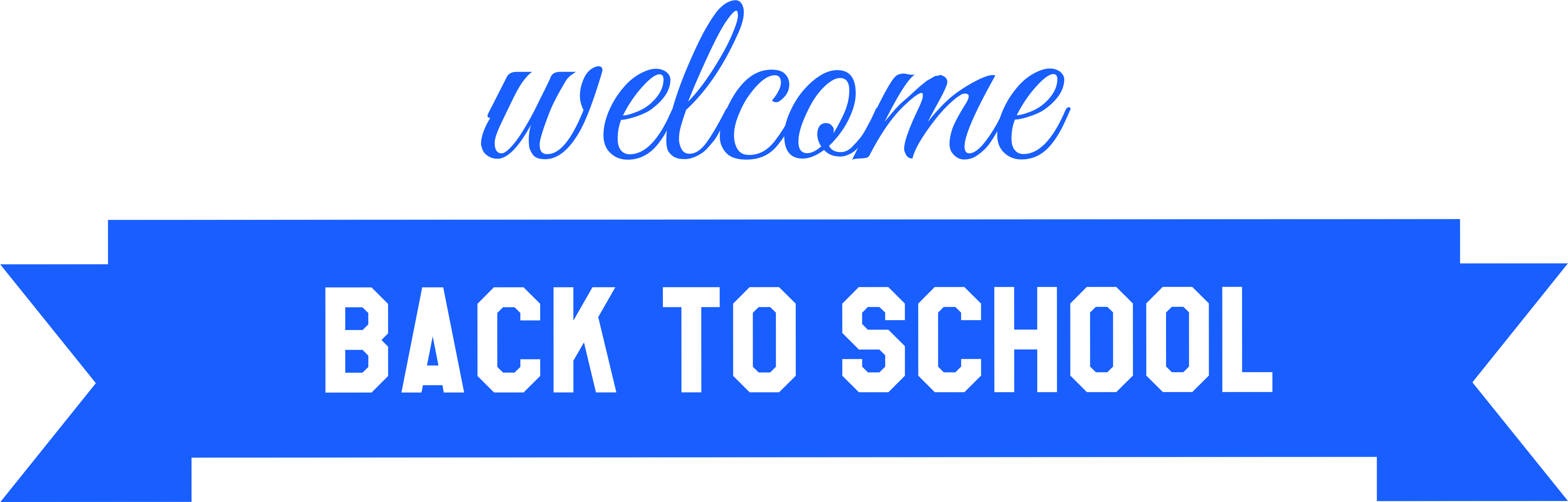 Download Blue Welcome Back To School Banner Png Image - Back To School ...