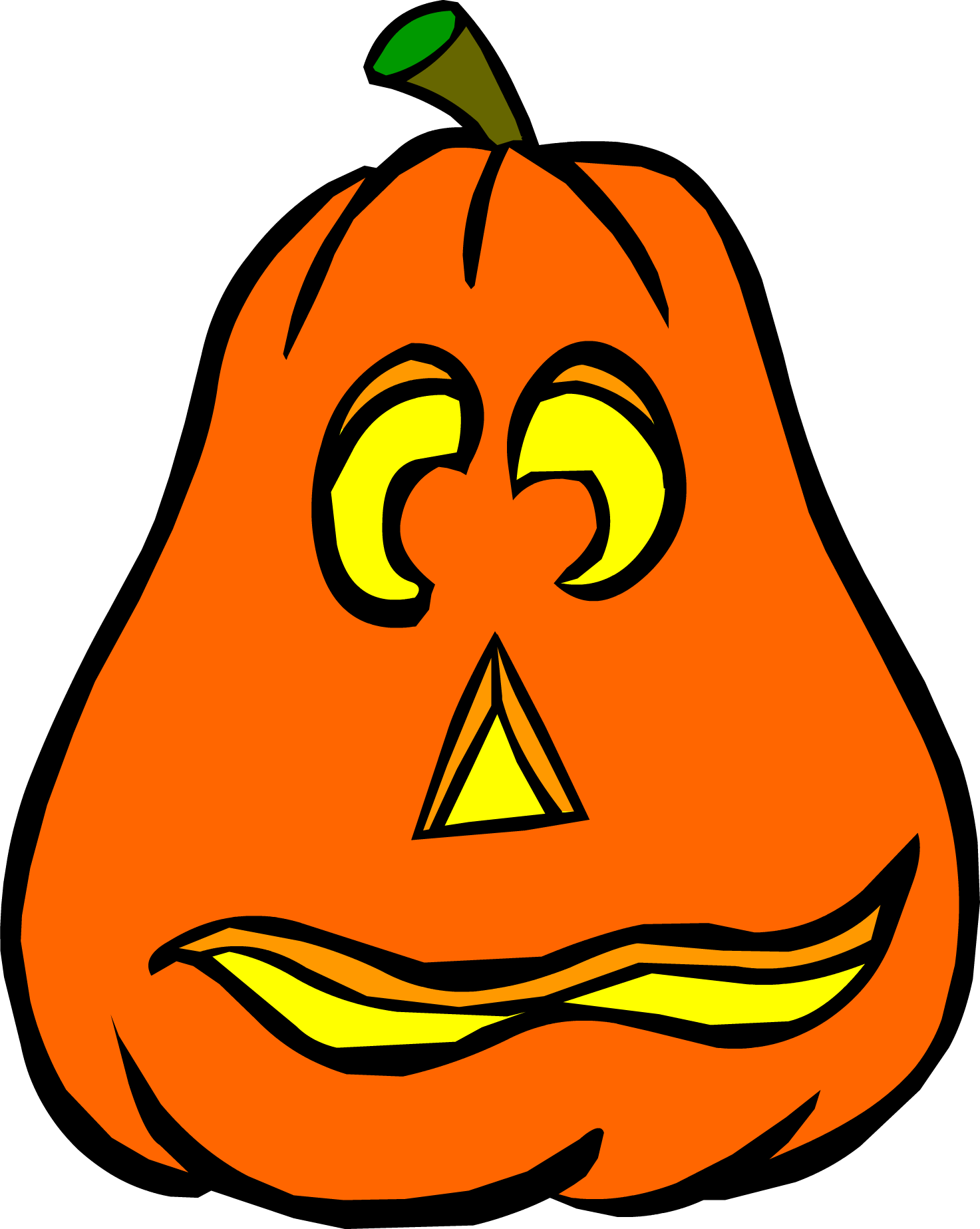 Download Silly Jack O-lantern - Jack O Lantern .png - Full Size PNG ...