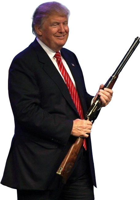 Download Persondonald Trump Holding A Rifle - Donald Trump Holding A ...