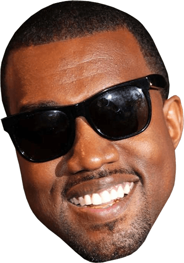 Download Music Stars - Kanye West Face Png - Full Size PNG Image - PNGkit