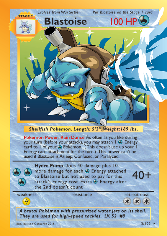 Download Blastoise Cards Pokemon - Full Size PNG Image - PNGkit