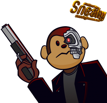 Download Monkey Clipart Gangster - Monkey Animated With Gun - Full Size ...