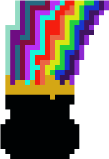 Download Pot Of Gold - Pixel Art - Full Size PNG Image - PNGkit