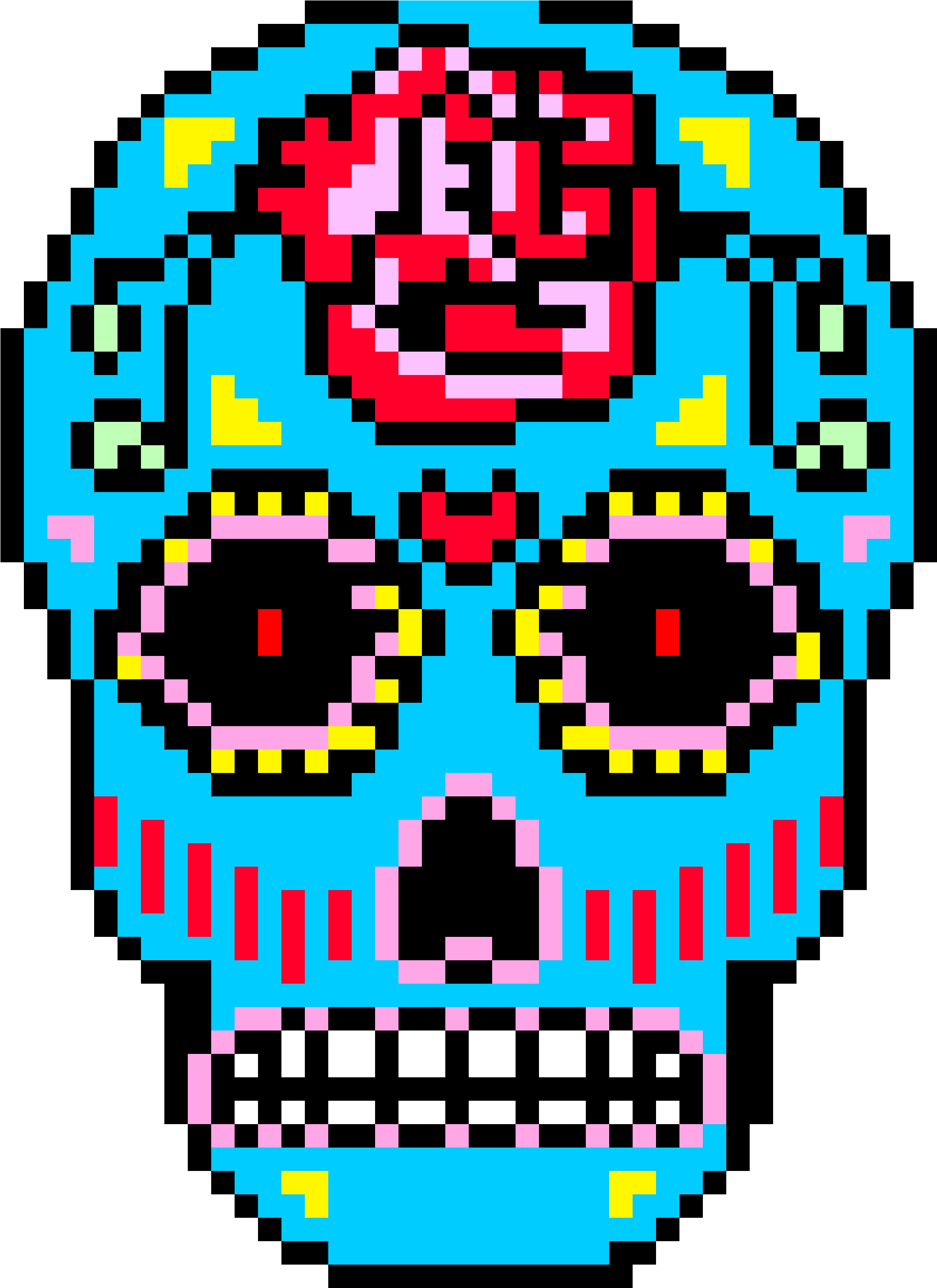 Download Sugar Skull - Sugar Skull Pixel Art - Full Size PNG Image - PNGkit