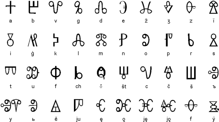 Download Glagolitic Alphabet - Full Size PNG Image - PNGkit