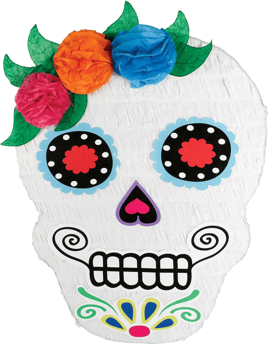 Download Sugar Skull Piñata Tether Float Png Minnie Mouse Sugar - Dia ...