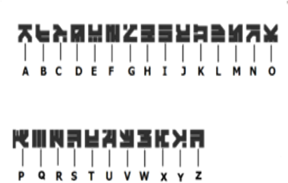 Download Vaktovian Alphabet - Helghan Alphabet - Full Size PNG Image ...