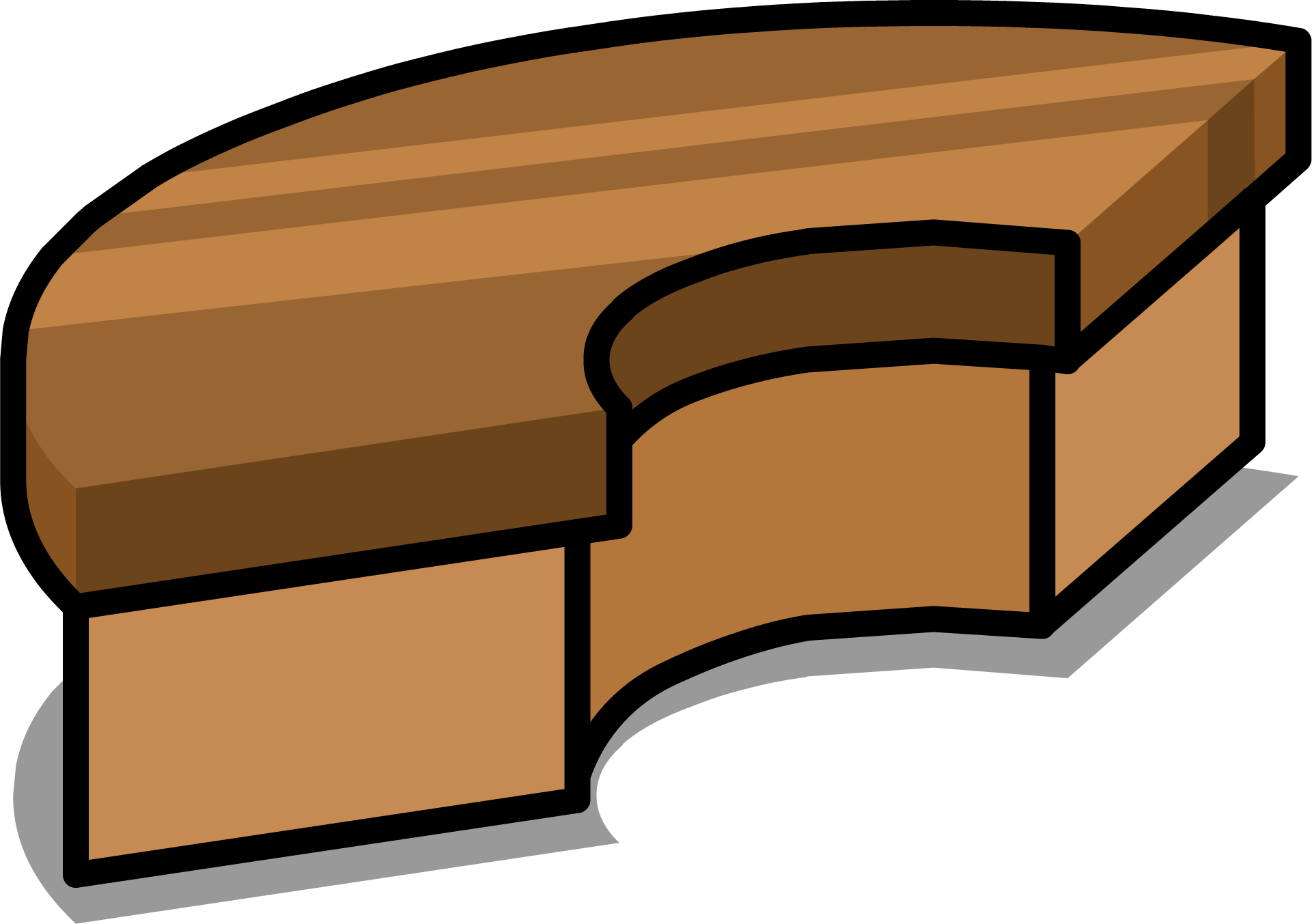 Download Curved Desk Sprite 004 - Desk - Full Size PNG Image - PNGkit