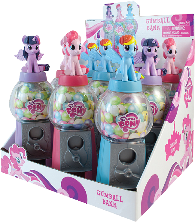Download My Little Pony 7 Inch Gumball Bank With Gumballs - 7 Pink ...