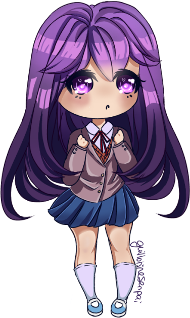 Download 0 Replies 2 Retweets 4 Likes - Yuri Ddlc Chibi Png - Full Size ...