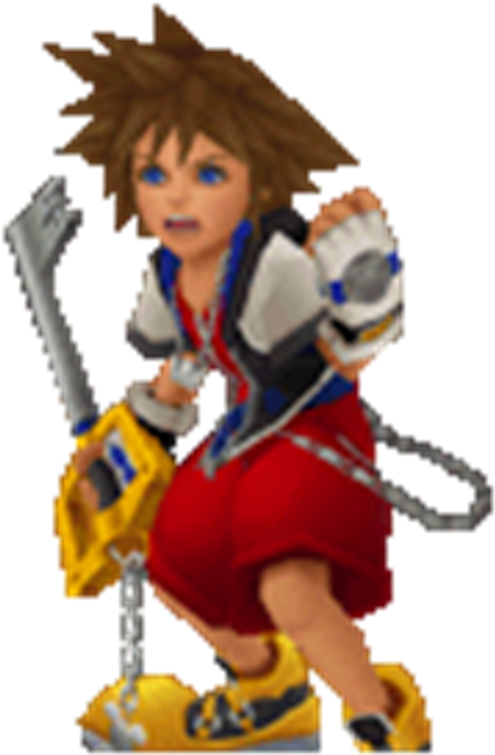 Download Sora Talk Sprite Khrec - Sora Keyblade - Full Size PNG Image ...