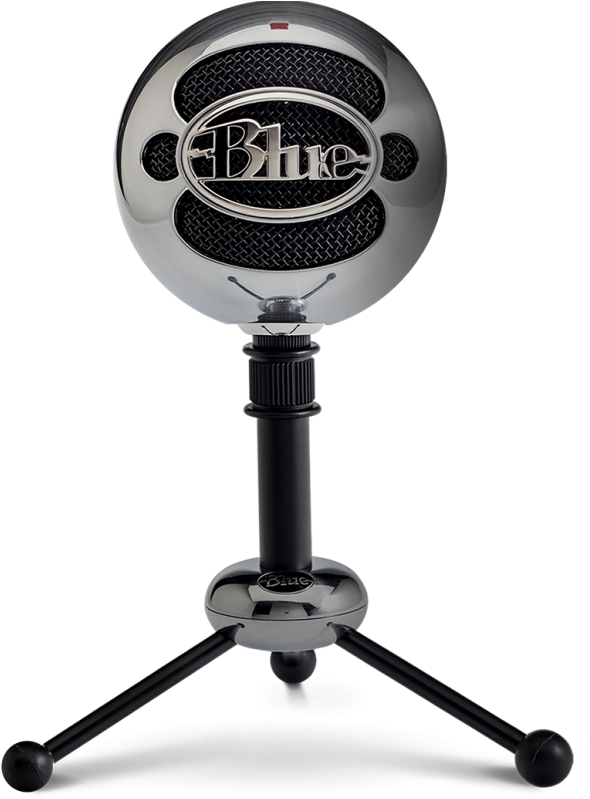Download Blue Snowball Mic Black - Full Size PNG Image - PNGkit