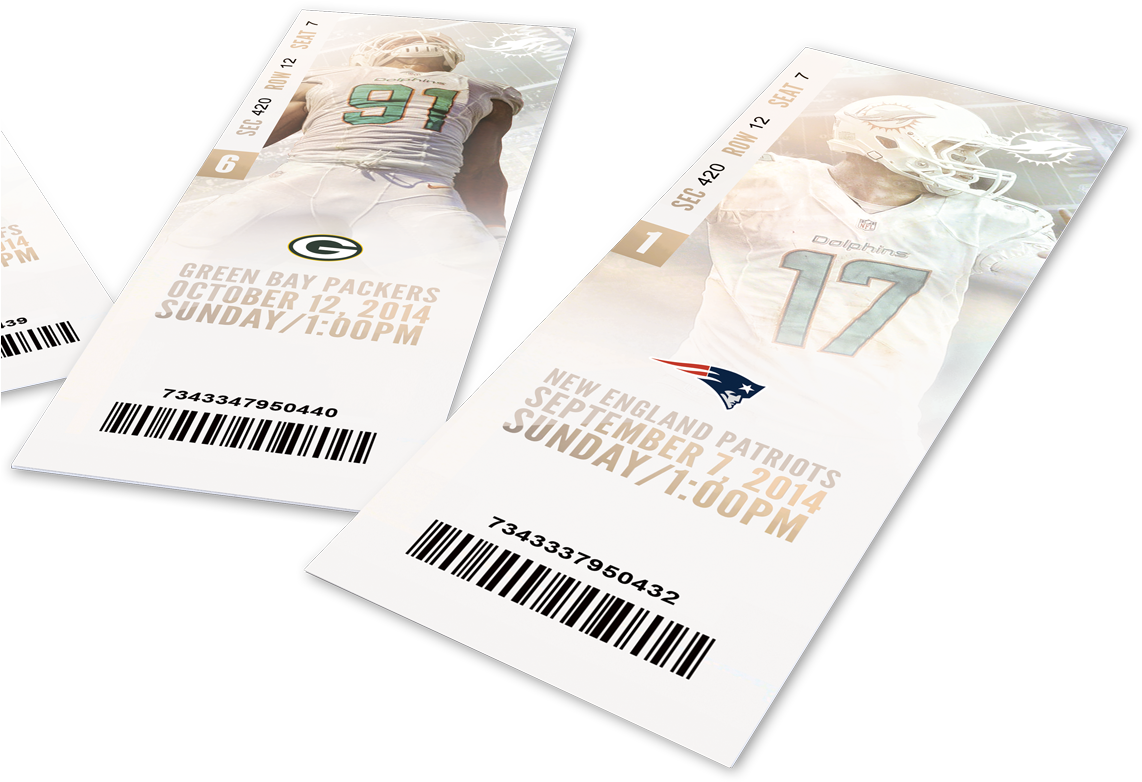 Download Miami Dolphins Tickets - Full Size PNG Image - PNGkit