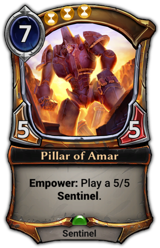 Download Pillar Of Amar - Tcg Spell Card Design - Full Size PNG Image ...