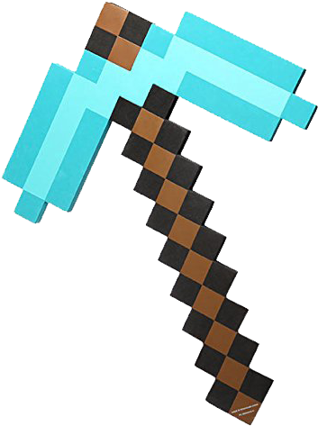 Download Real Life Pickaxe - Foam Diamond Pickaxe - Full Size PNG Image ...