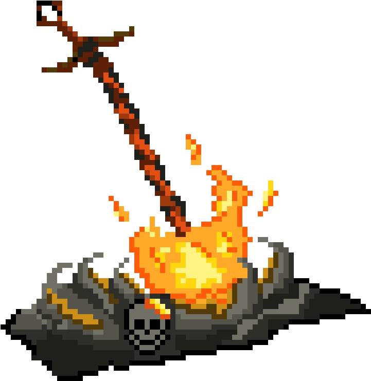 Download Bonfire - Pixel Art - Full Size PNG Image - PNGkit