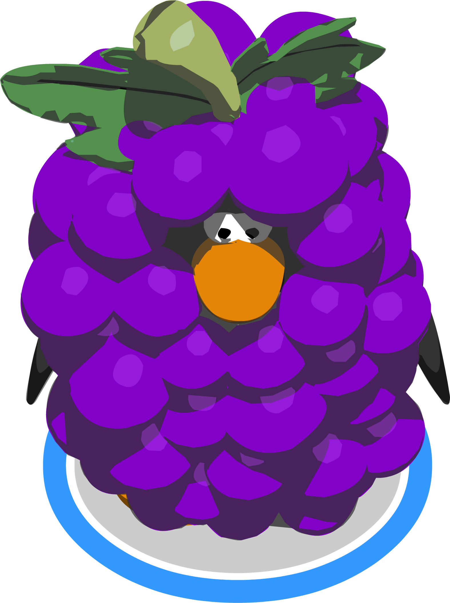 Download Grape Bunch Costume Ingame - Club Penguin Grape Costume - Full ...