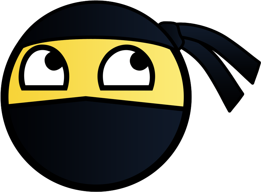 Download Ninja - Awesome Face Laptop Sleeve - 13" - Full Size PNG Image ...