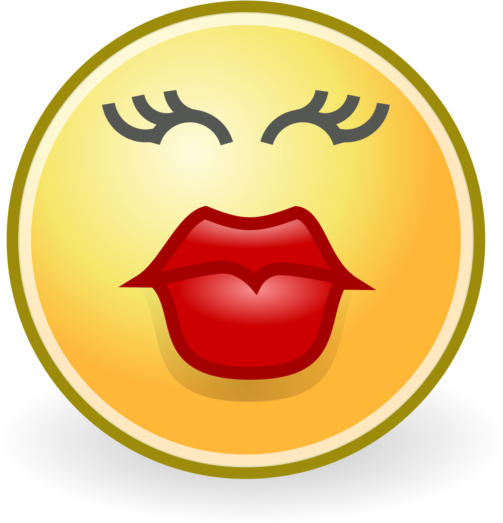 Download Smiley Face Kiss - Full Size PNG Image - PNGkit