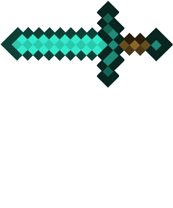 Download 3 D Minecraft Sword - Full Size PNG Image - PNGkit