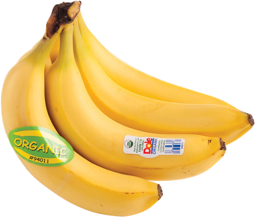 Download Fresh Organic Dole Bananas - Banana Dole Lb - Full Size PNG ...