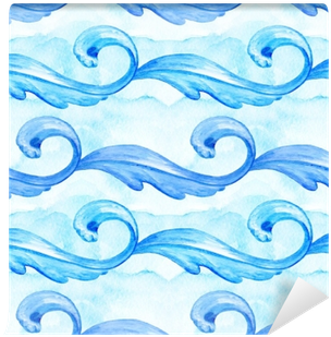 Download Blue Sea Waves Seamless Pattern - Wind Wave - Full Size PNG ...