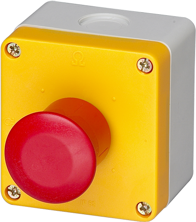 Download Transparent Bg10p45-11 Emergency Stop Station 40mm Red Button ...