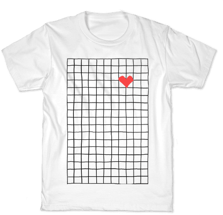 Download Transparent Graph My Heart Grid Pattern Kids T-shirt - Kid ...