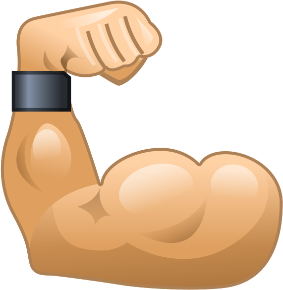 Download Muscle Emoji - Full Size PNG Image - PNGkit