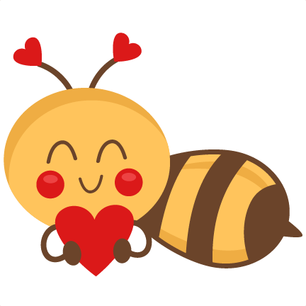 Download Heart Clipart Bee - Bee With A Heart - Full Size PNG Image ...