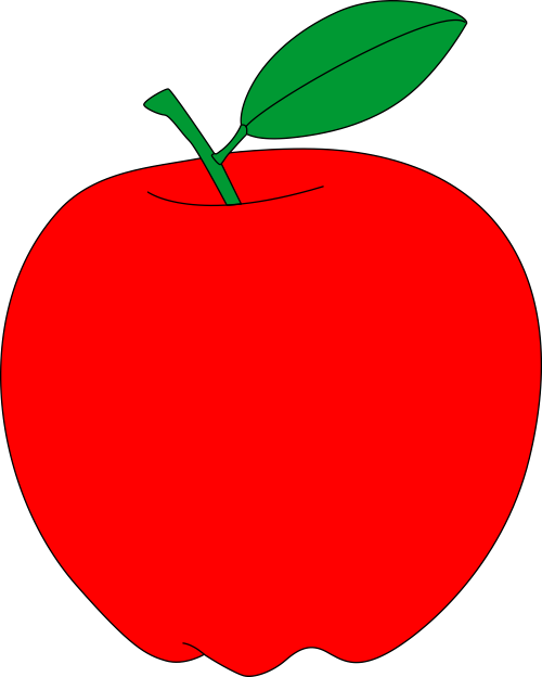 Download Red Apple Free Vector Clipart - Clipart Red Apple - Full Size ...