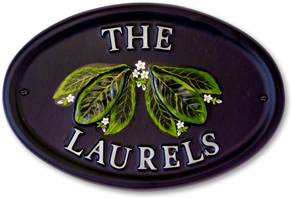 Download Transparent Laurel Leaves House Sign - Tree - PNGkit