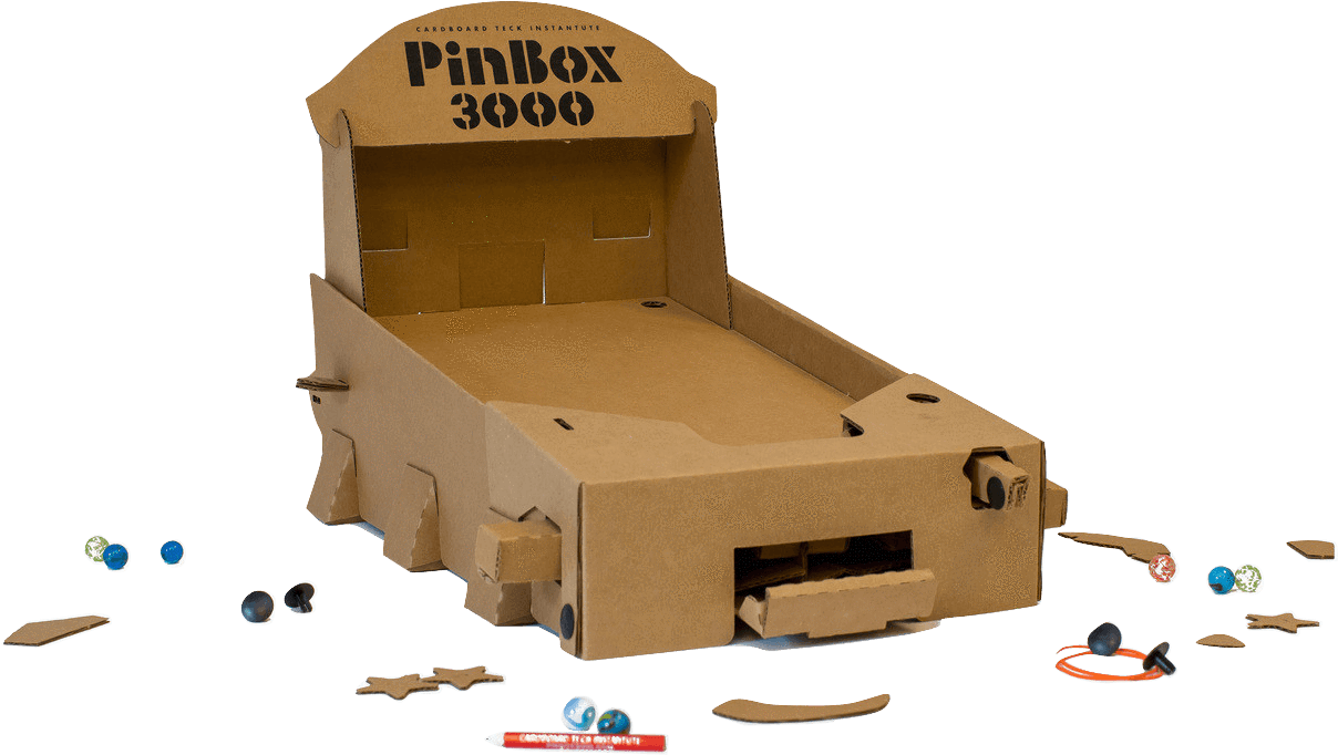 Download Pinbox 3000 Diy Cardboard Pinball Kit - Make Wooden Pinball ...