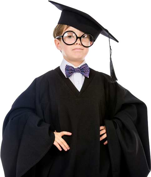 Download Smart Child In Graduate Uniform - Graduate Child - Full Size ...
