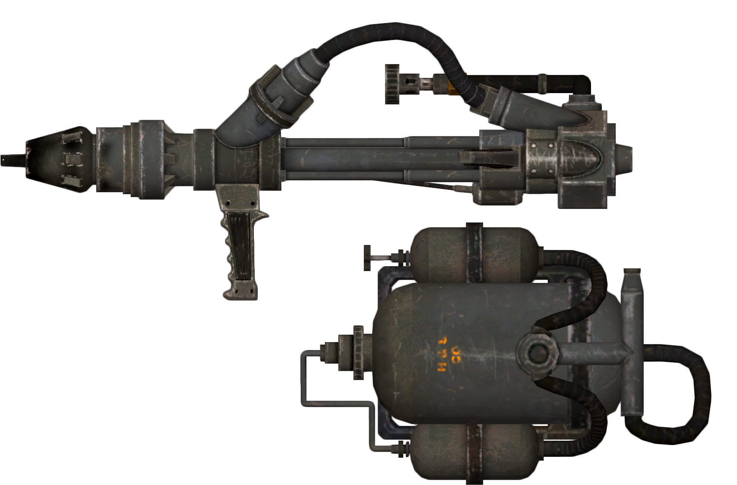 Download Minigun Drawing Fallout 3 Vector Black And White Library ...