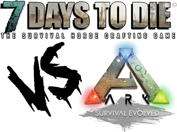 Download 7d2dvsark - Ark Survival Evolved Arpg Game Logo Frosted Glass ...
