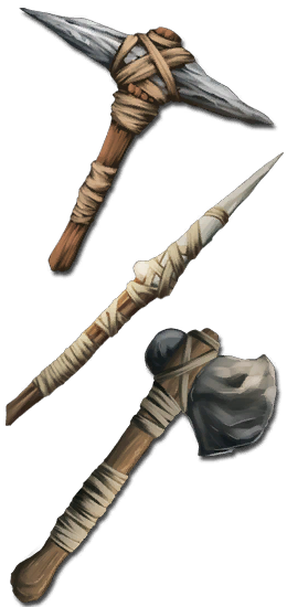 Download Basic Tools - Ark Stone Hatchet - Full Size PNG Image - PNGkit