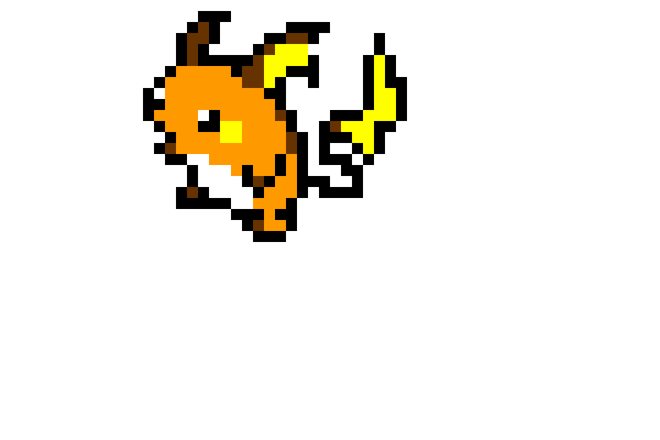 Download Raichu Pixel Art - Full Size PNG Image - PNGkit