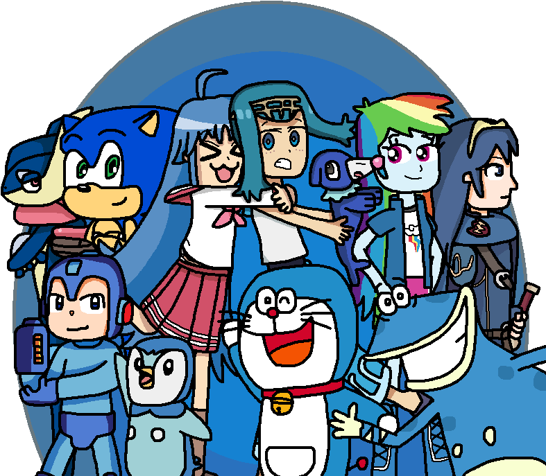 Download Mighty355, Blue, Crossover, Doraemon, Equestria Girls ...