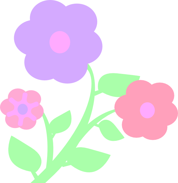 Download Pastel Flowers Clip Art At Clker - Pastel Flower Clip Art ...