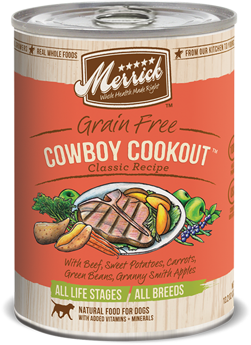Download Merrick Canned Dog Food - Merrick Classic Grain Free Cowboy ...