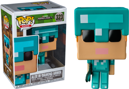 Download Alex In Diamond Armor [exclusive] - Pop Vinyl - Full Size PNG ...