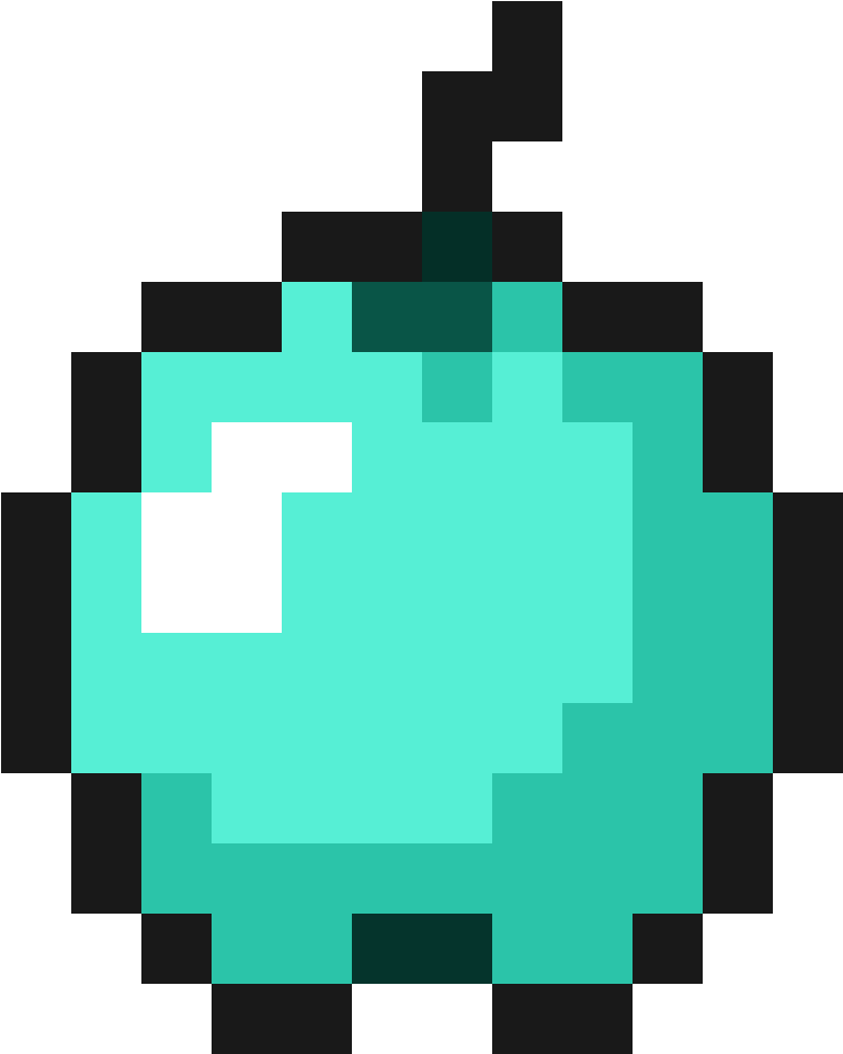 Download Diamond Apple By Rfs-gamer On Newgrounds - Minecraft Golden Apple Png - Full Size PNG ...